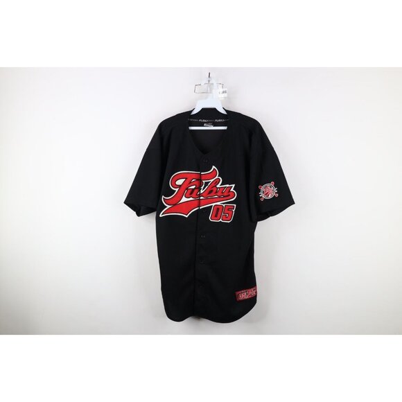 FUBU | Shirts | Vintage 9s Y2k Fubu Mens Large Spell Out Script Baggy Baseball Jersey Shirt ...
